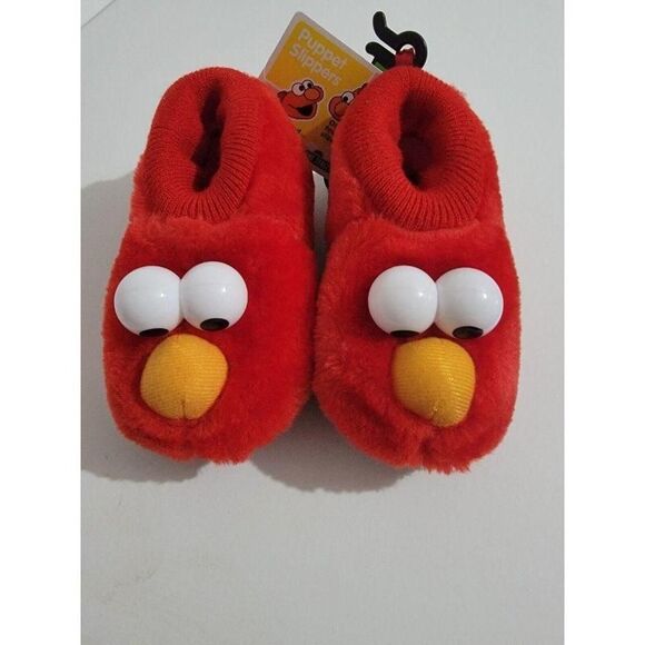 Sesame Street | Shoes | Elmo Puppet Slippers Kids Sz 9 New Warm Cozy ...